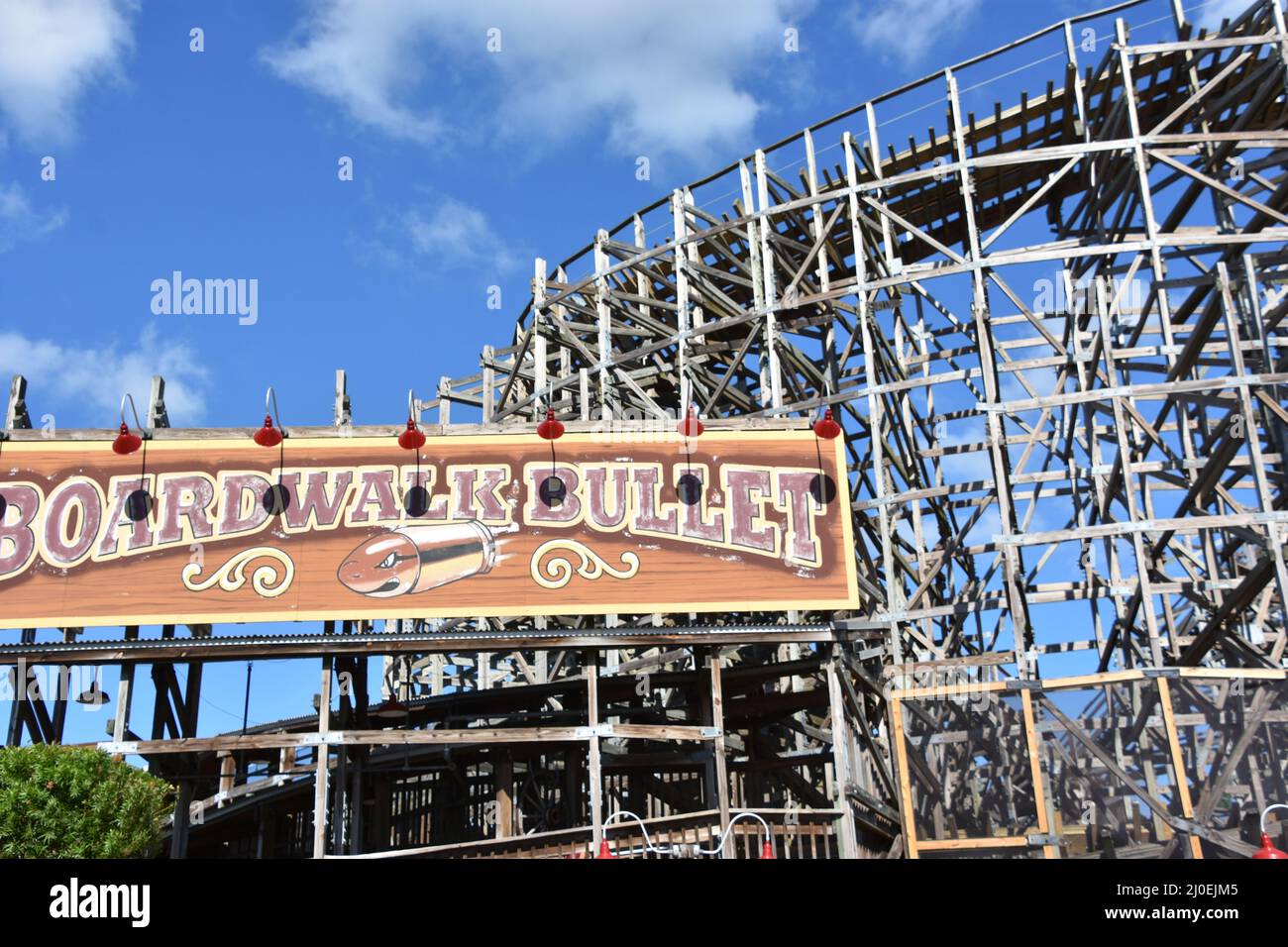 Rides at Kemah Boardwalk in Kemah, near Houston, Texas Stock Photo - Alamy
