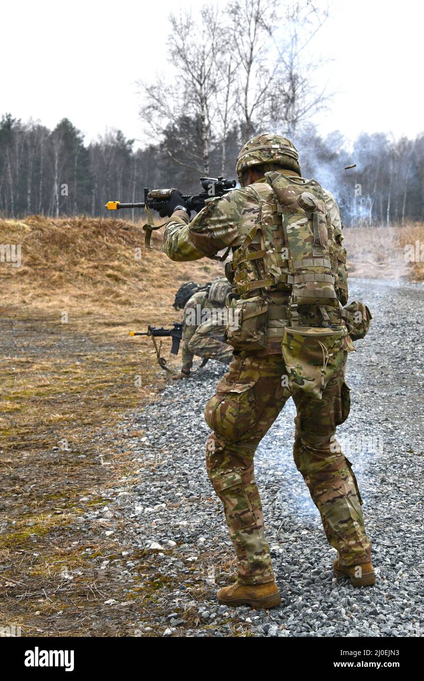 A U.S. Soldier with Alpha Company, 1st Battalion, 503rd Infantry ...
