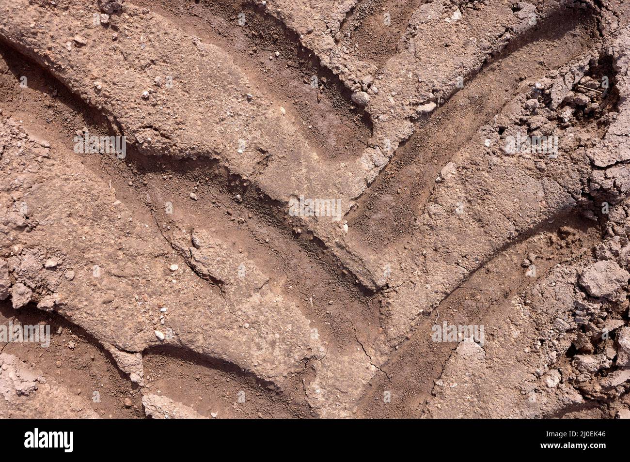detail of a wheel track of a tractor or heavy machinery Stock Photo - Alamy