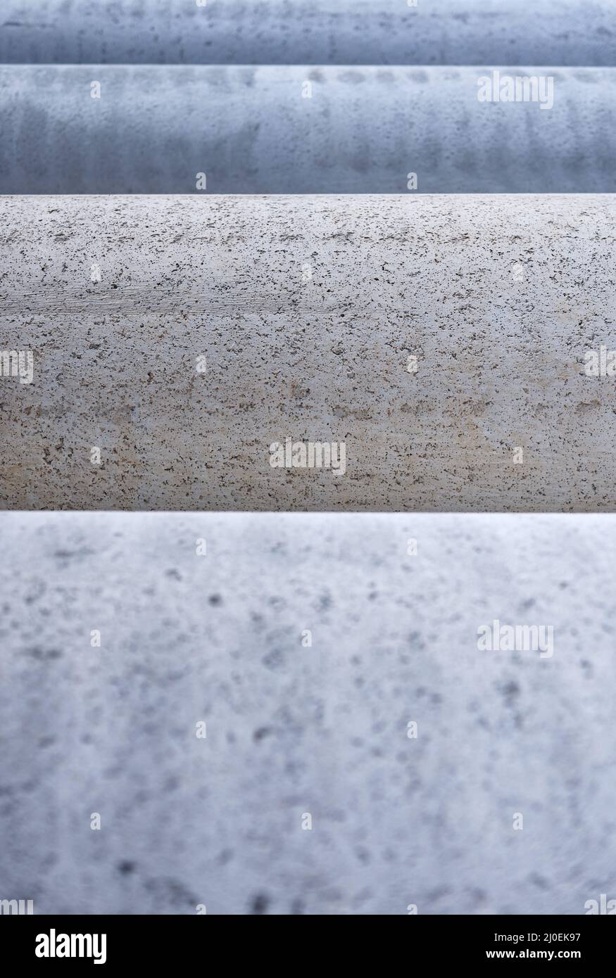 detail of some concrete pipes for the construction of a highway Stock ...