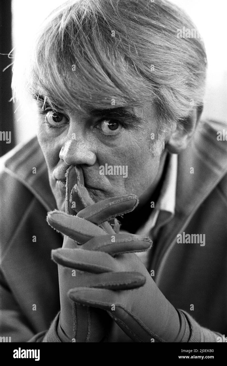 Tony Booth pictured at home after an operation which was needed ...