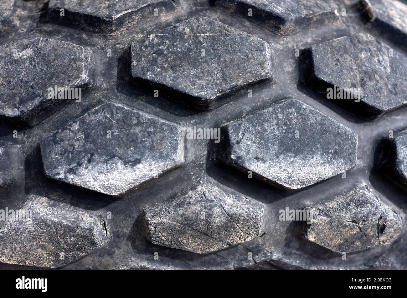 detail of the studs of a wheel of a tractor or heavy machinery Stock ...