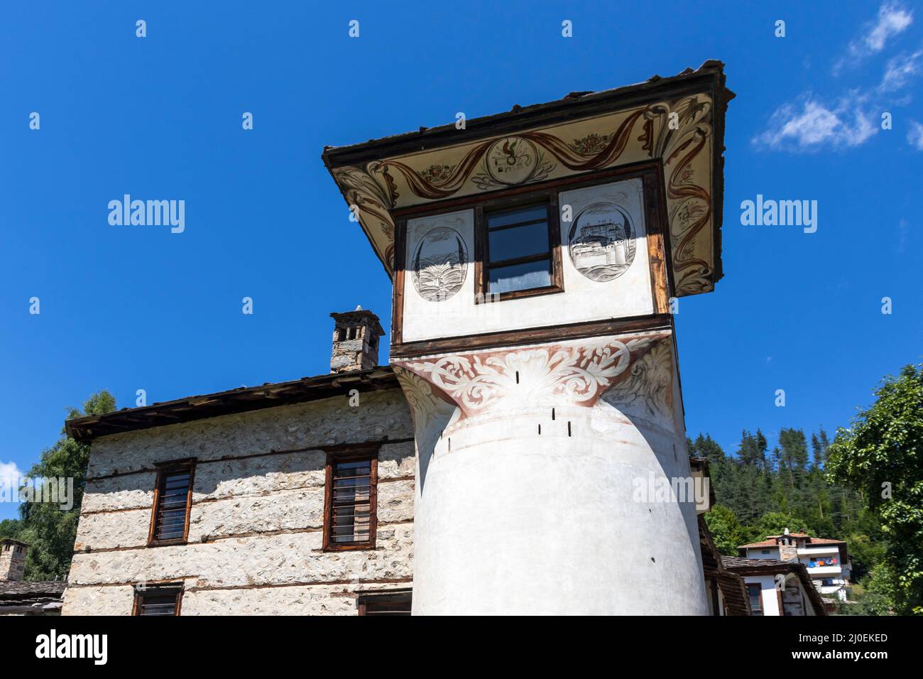 Aerial view village mogilitsa smolyan hi-res stock photography and ...