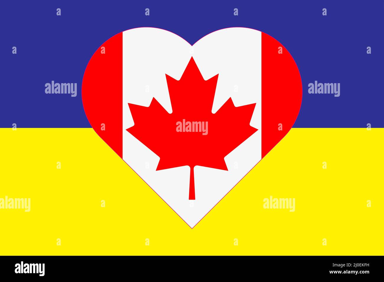 Ukrainian canadian friendship flag hi-res stock photography and images ...