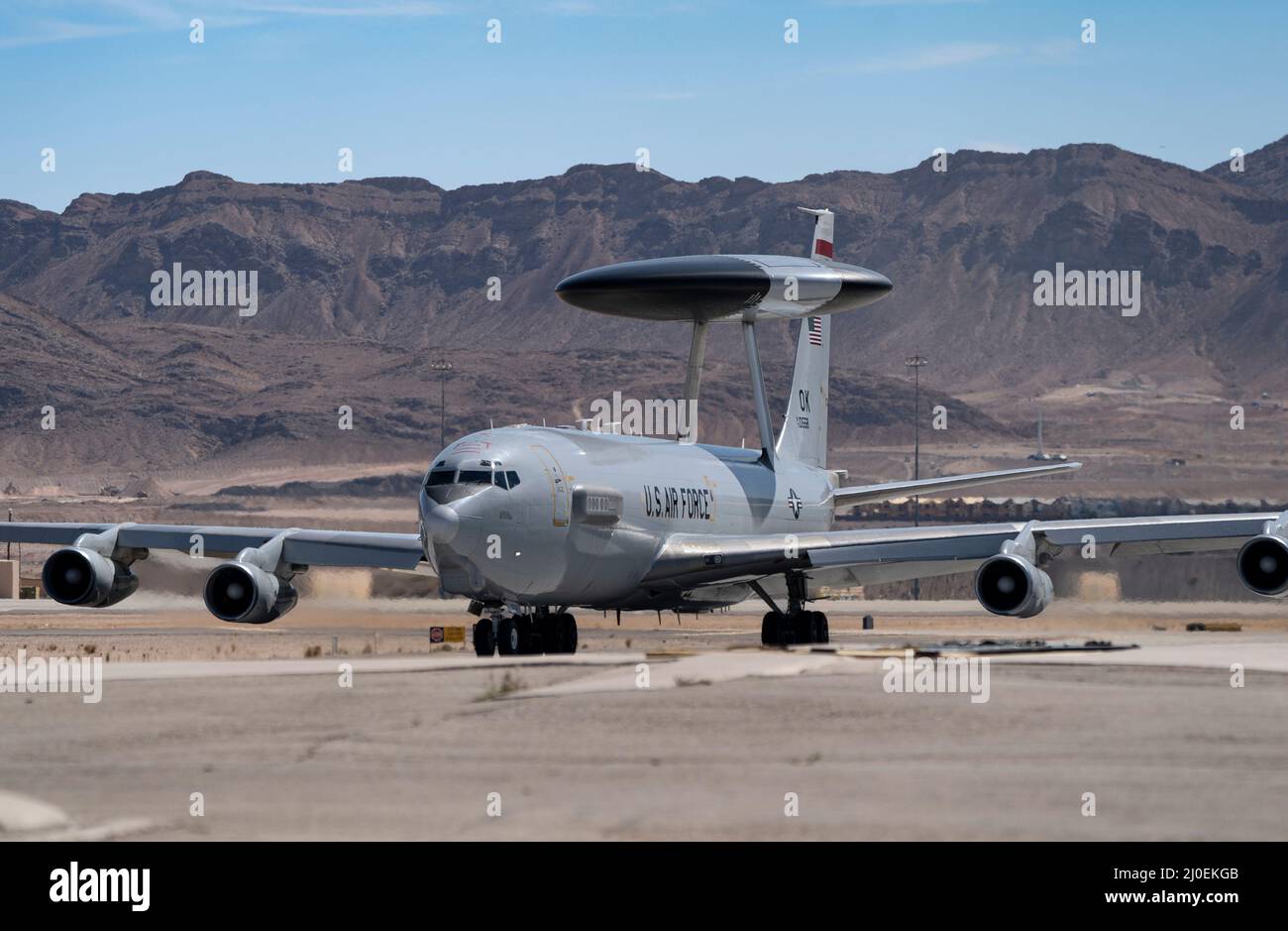 An E-3A Sentry assigned to the 552nd Air Control Wing, Tinker Air Force ...