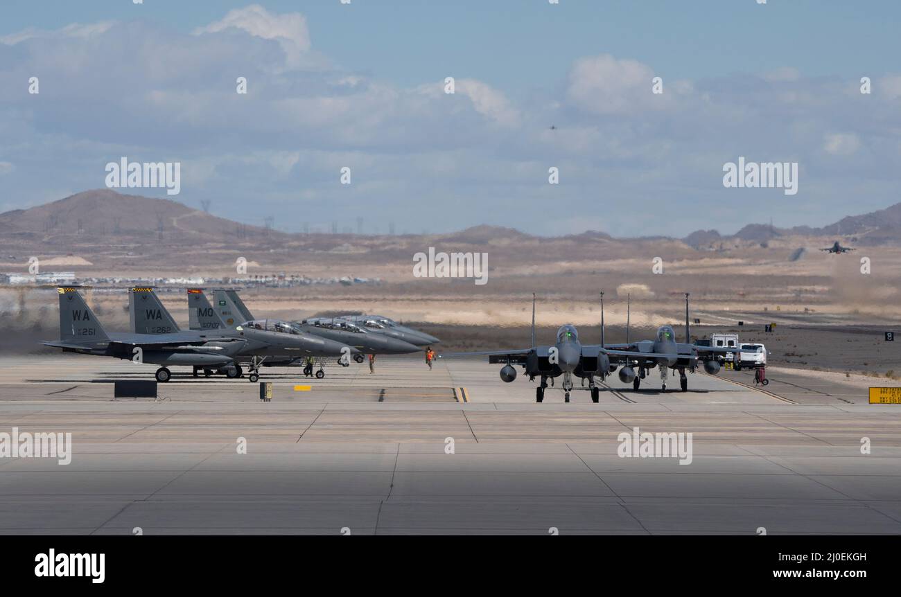 Nellis Air Force Base is a busy place during Red Flag operations ...
