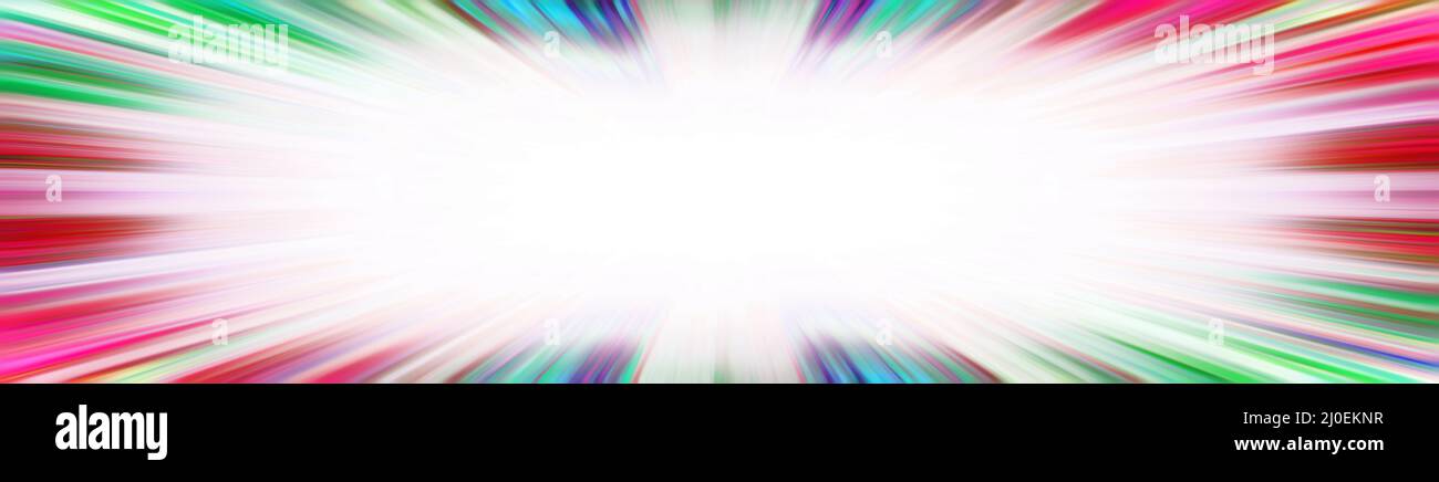 Colorful starburst explosion banner Stock Photo - Alamy