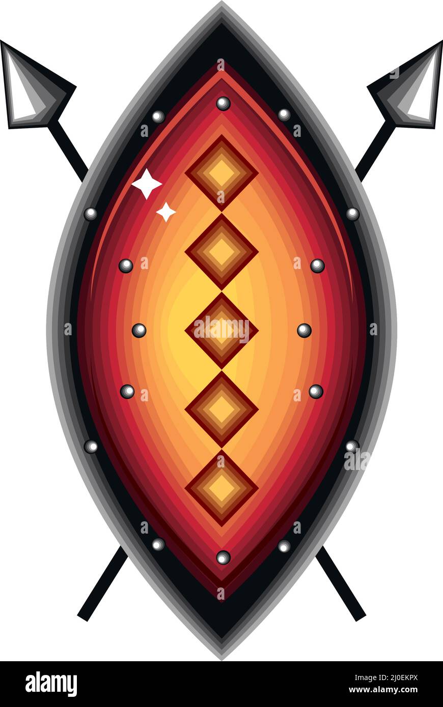 shield and arrows Stock Vector Image & Art - Alamy