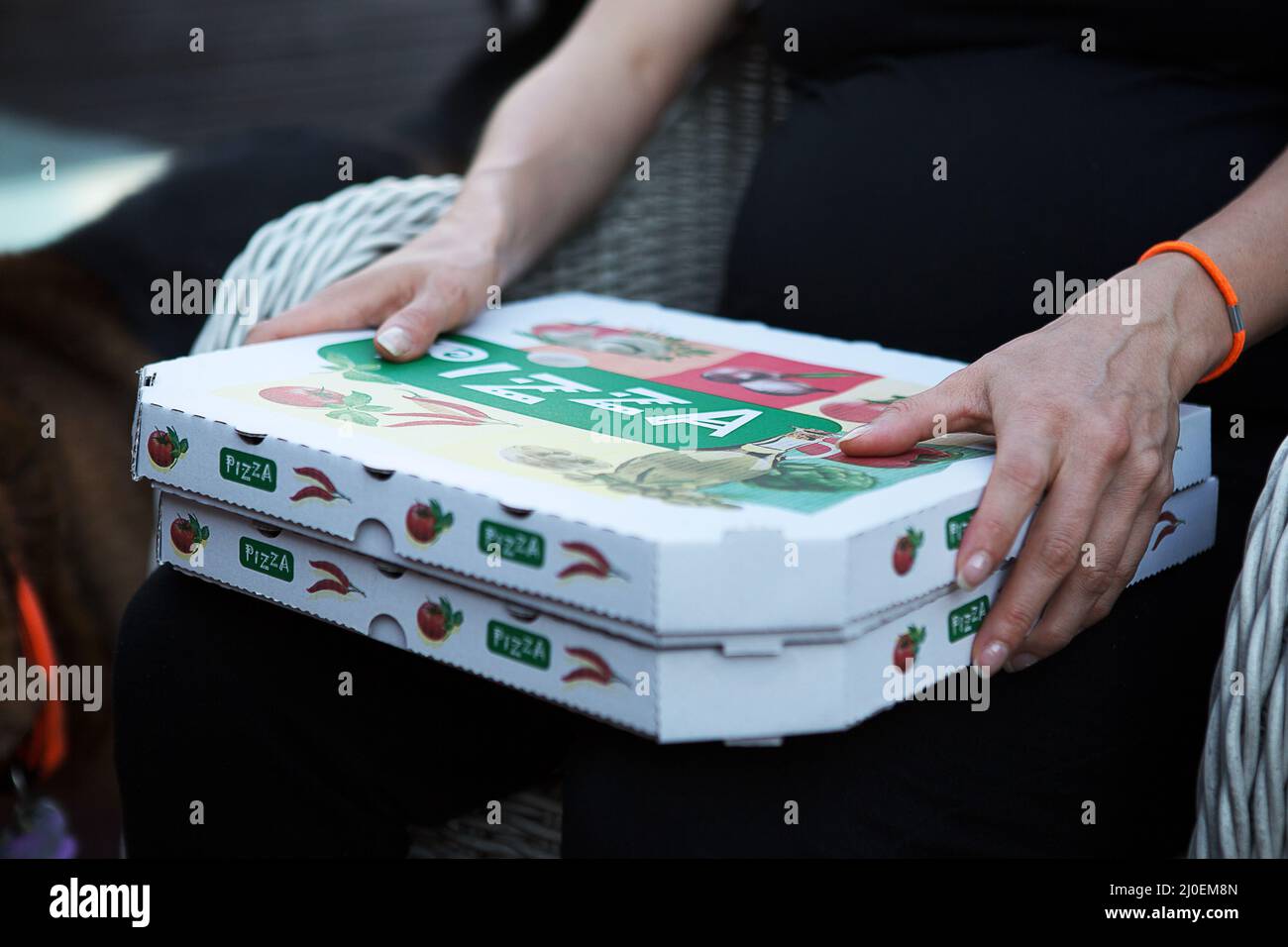 Pizza take away order hi-res stock photography and images - Alamy