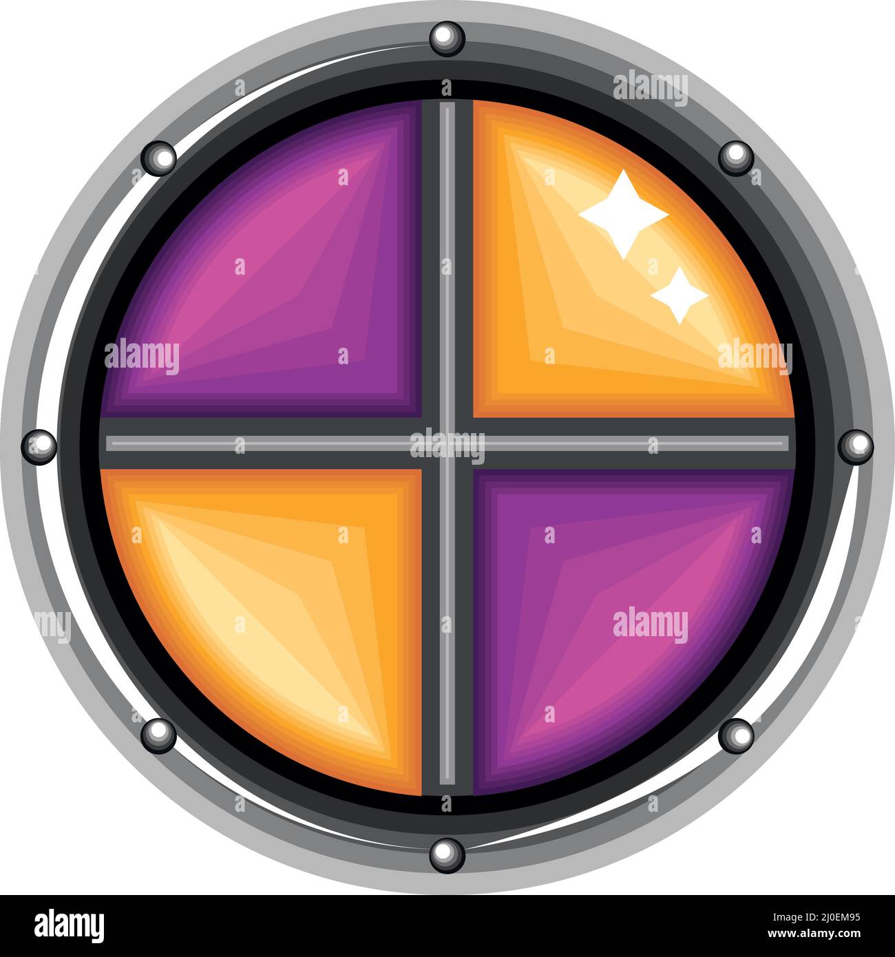 round shiny shield Stock Vector Image & Art - Alamy