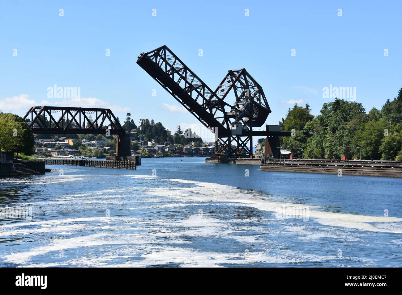 Hiram M. Chittenden Locks (Ballard Locks) in Seattle, Washington Stock ...