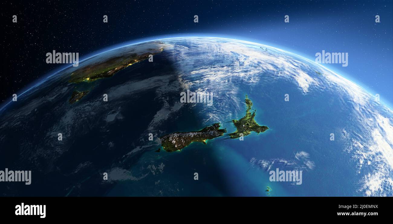 New zealand map relief hi-res stock photography and images - Alamy