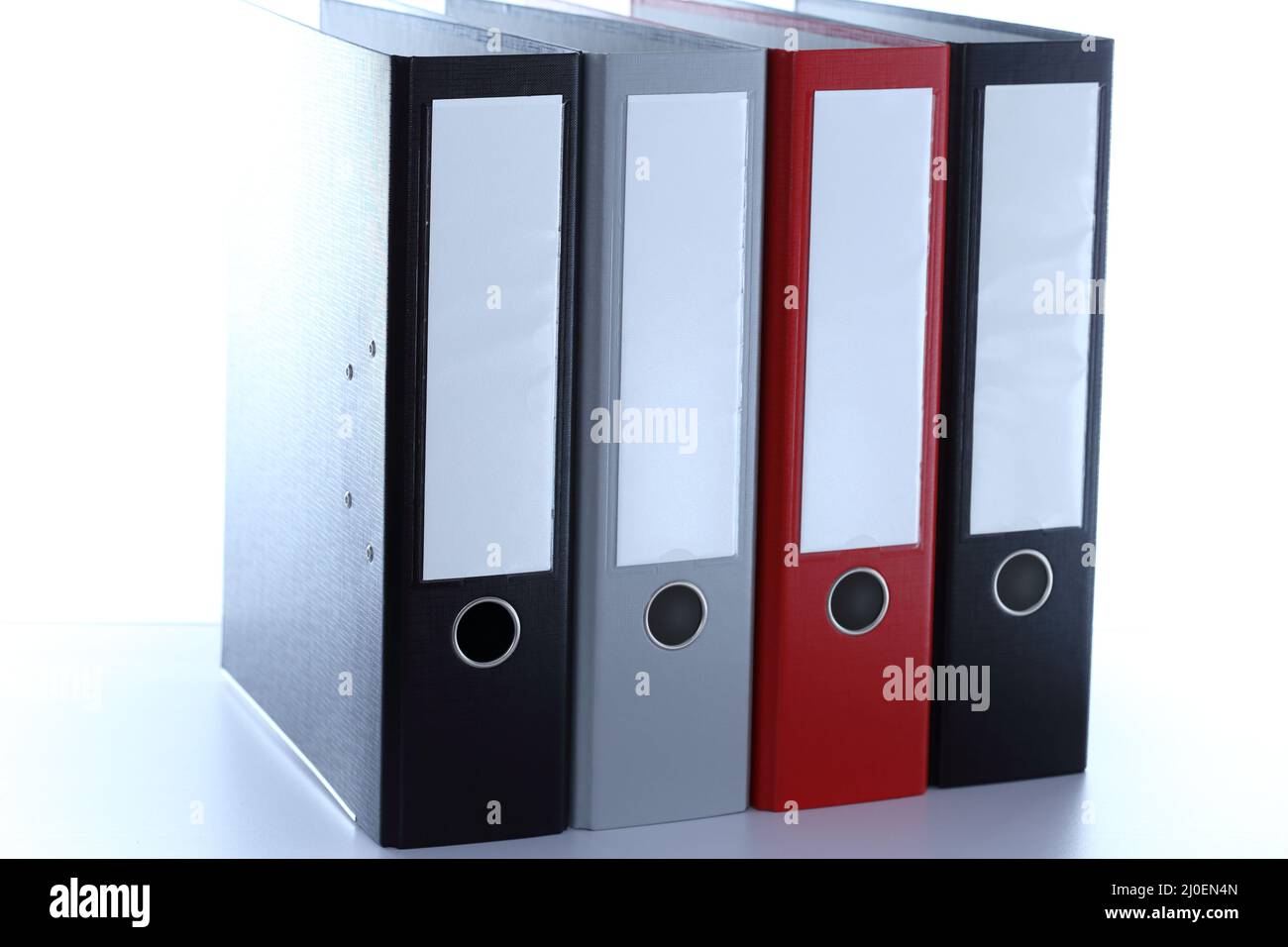 Four file folder Stock Photo - Alamy
