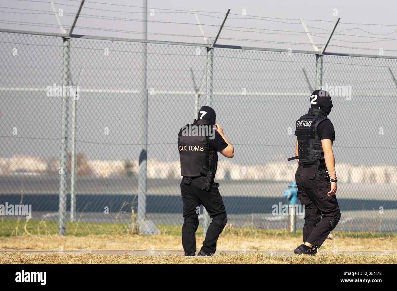 Customs and border protection officers Stock Photo - Alamy