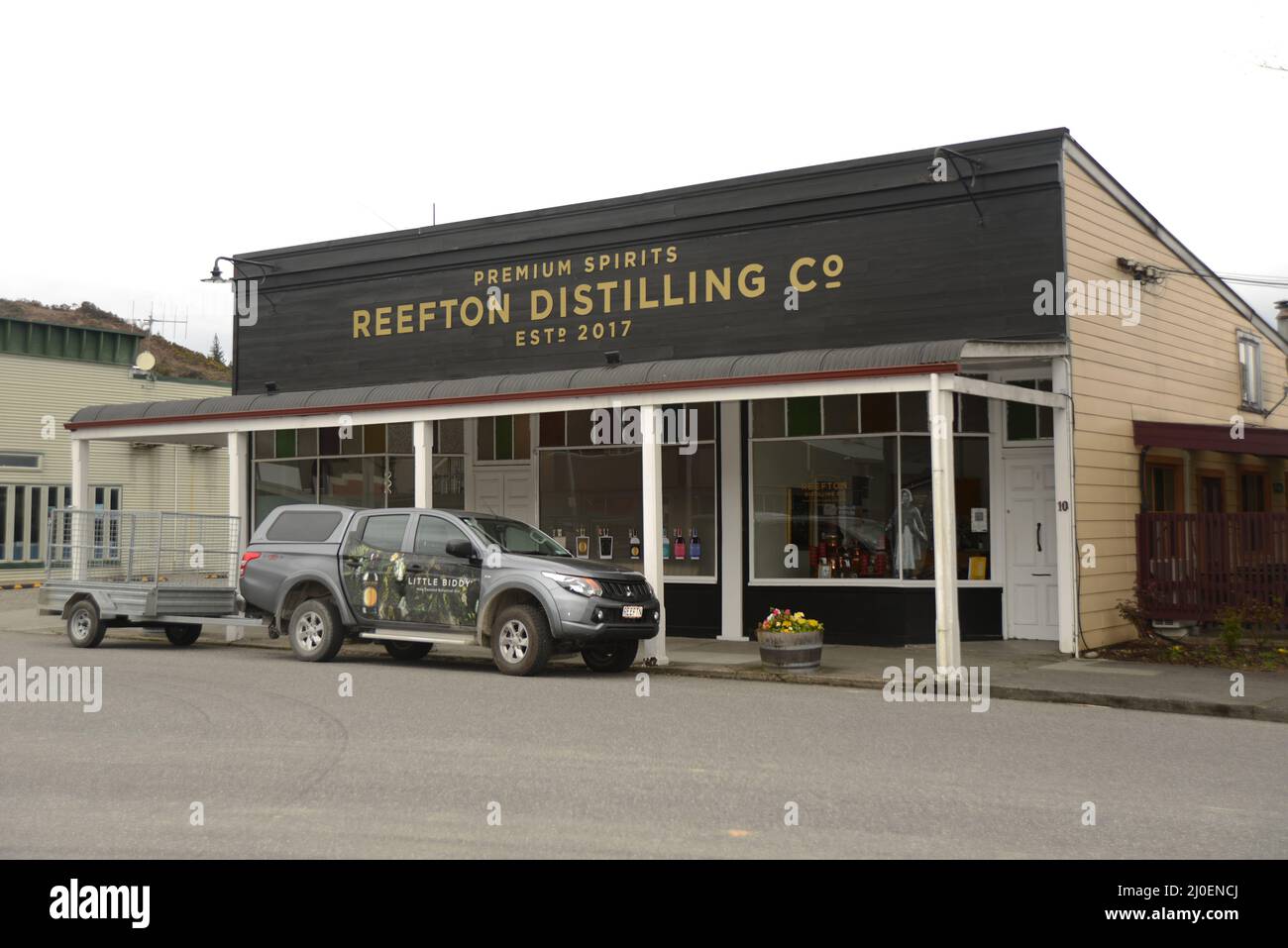 REEFTON, NEW ZEALAND, SEPTEMBER 6, 2021: An historic building now ...