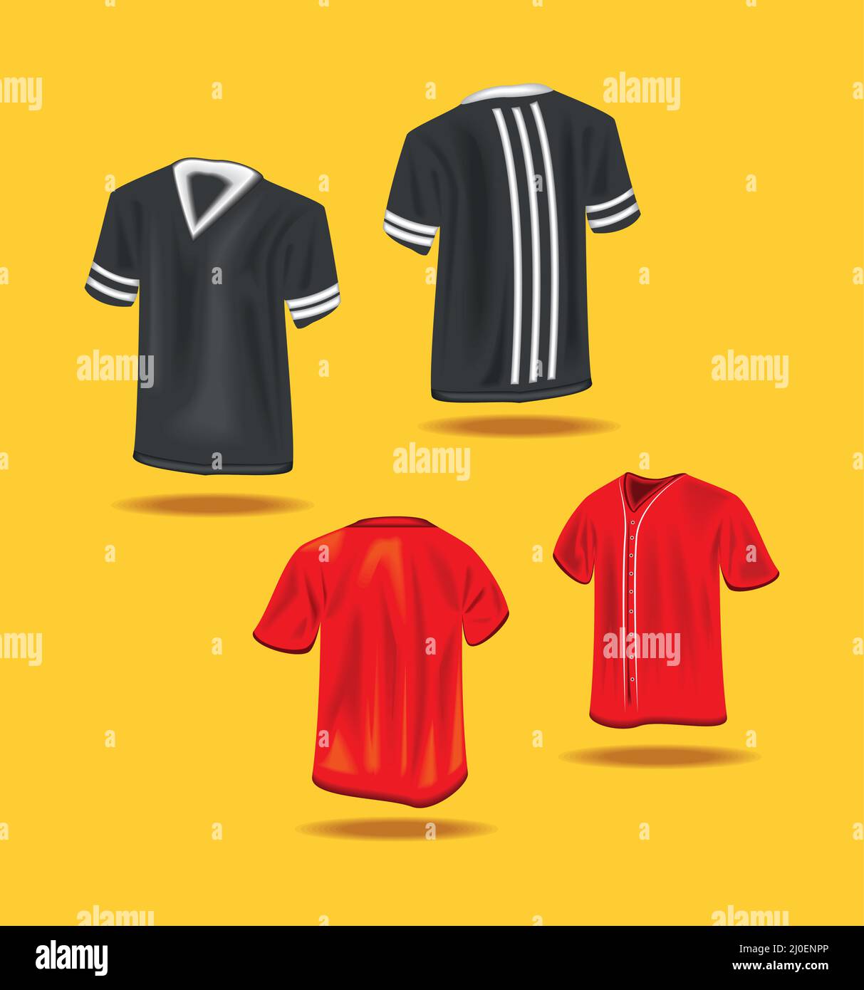 icons realistic shirts Stock Vector Image & Art - Alamy