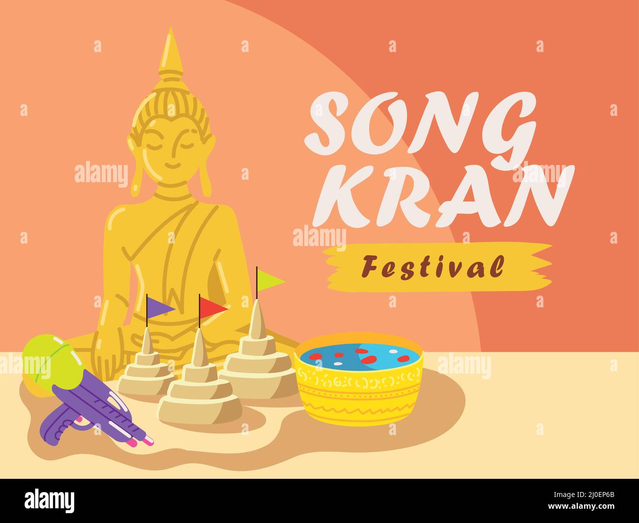 songkran festival card Stock Vector Image & Art - Alamy