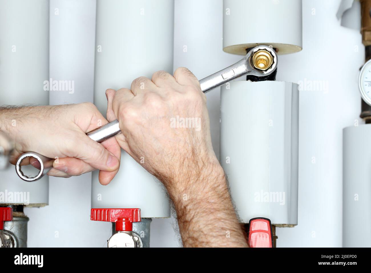 Installing gas pipe hi-res stock photography and images - Alamy