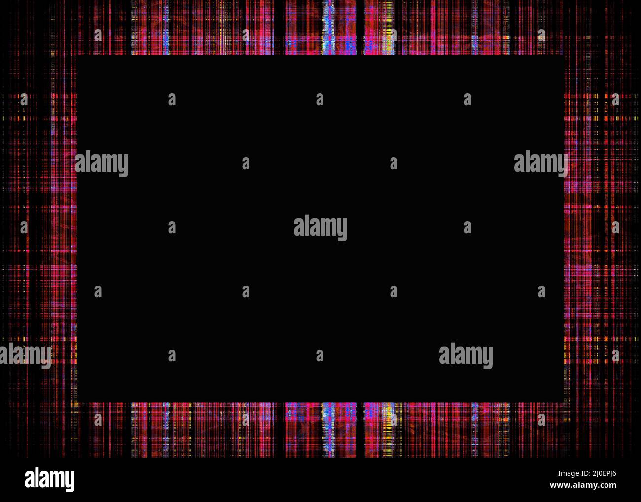 Red rough lines frame Stock Photo - Alamy