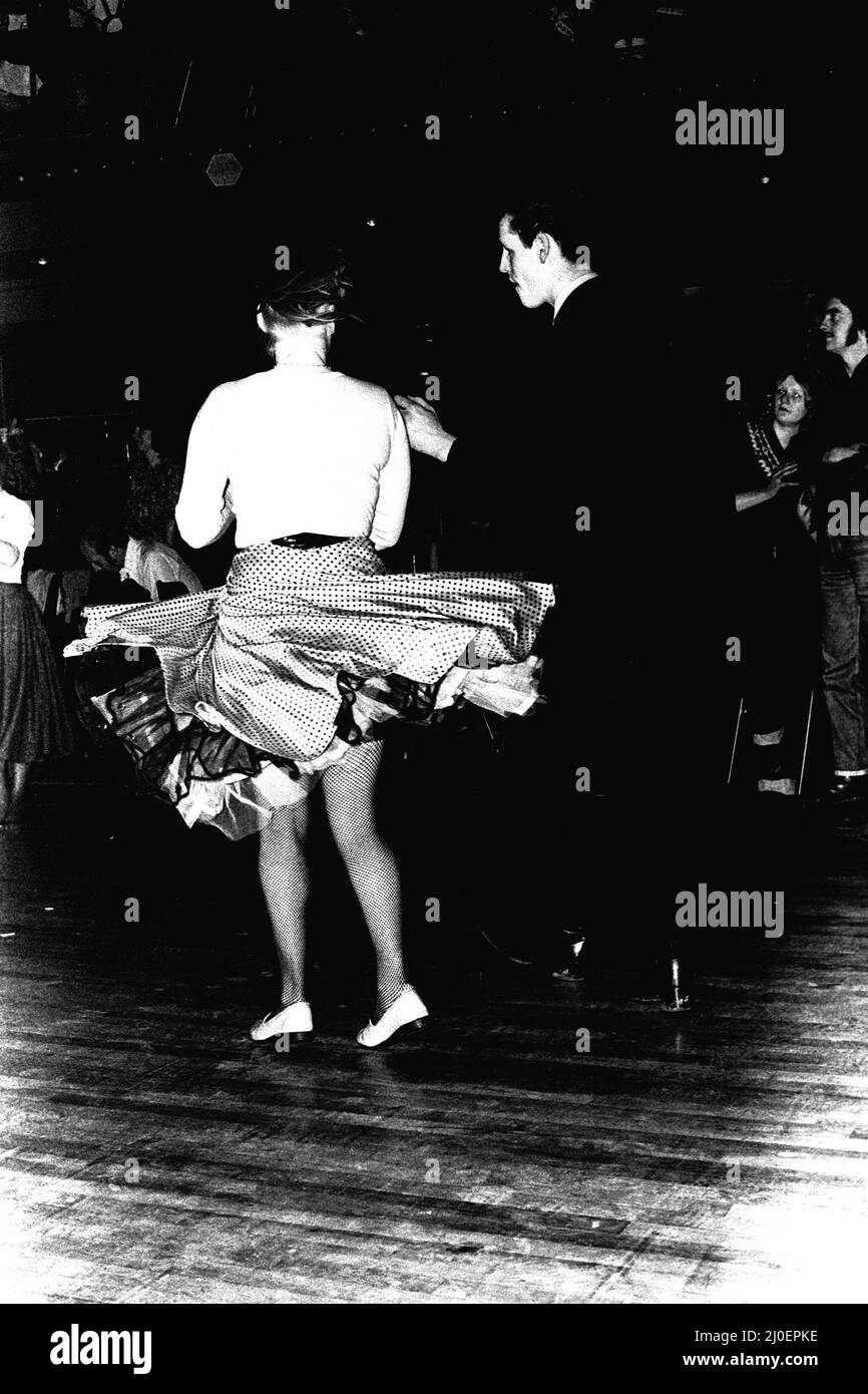 Rock and Roll dancers jiving on the dance floor at a Jerry Lee Lewis ...