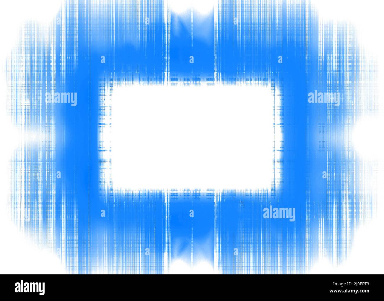 Blue and white streaks frame Stock Photo - Alamy