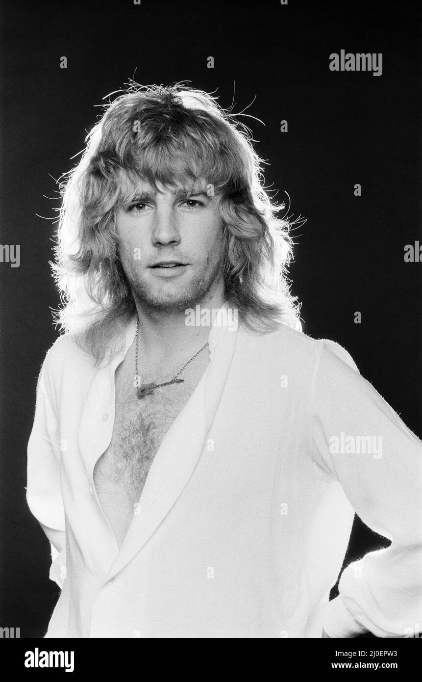 Rick Parfitt, rhythm guitarist, singer and songwriter in the rock band ...