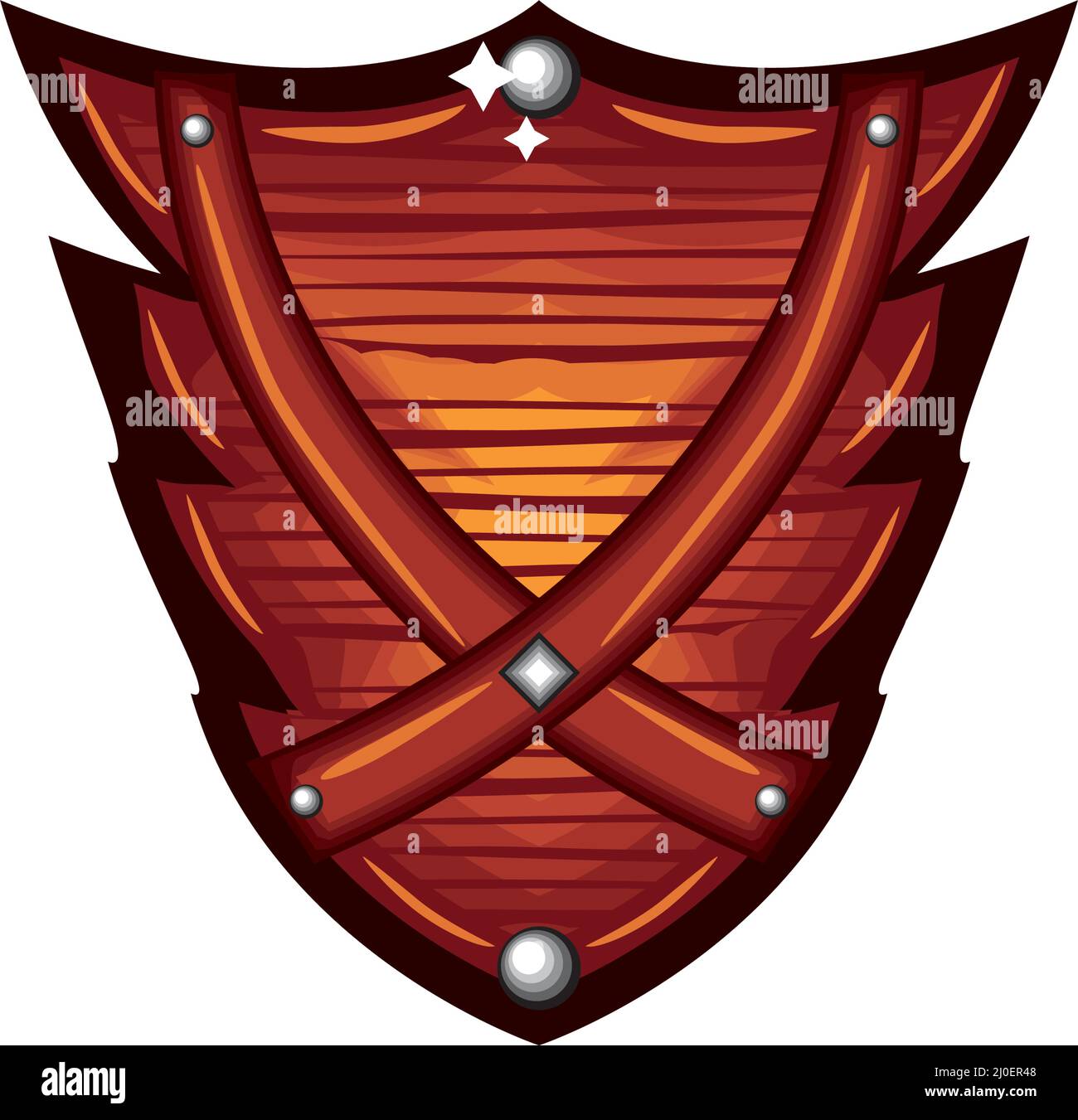 rustic wooden shield Stock Vector Image & Art - Alamy