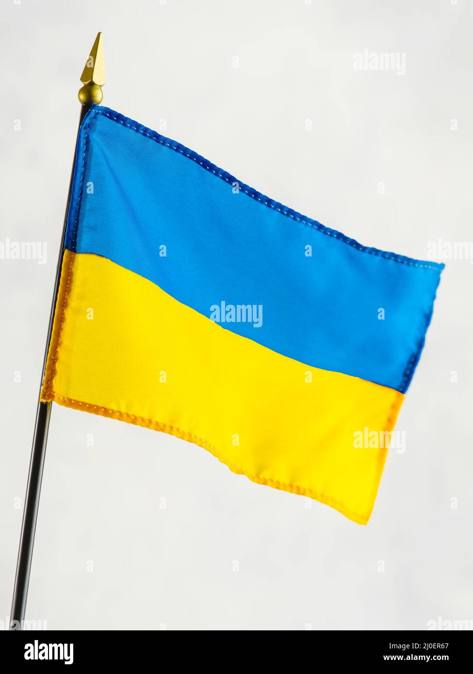 Blue and yellow state Ukrainian flag. Symbol of freedom, patriotism ...