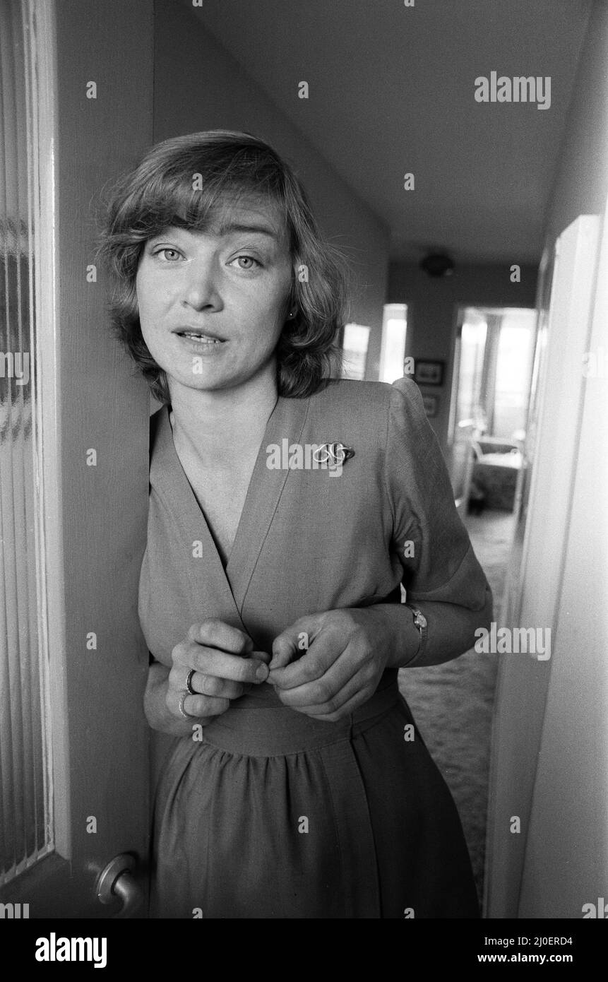 BBC News reporter Kate Adie at home near Kew, London. 12th May 1980 ...