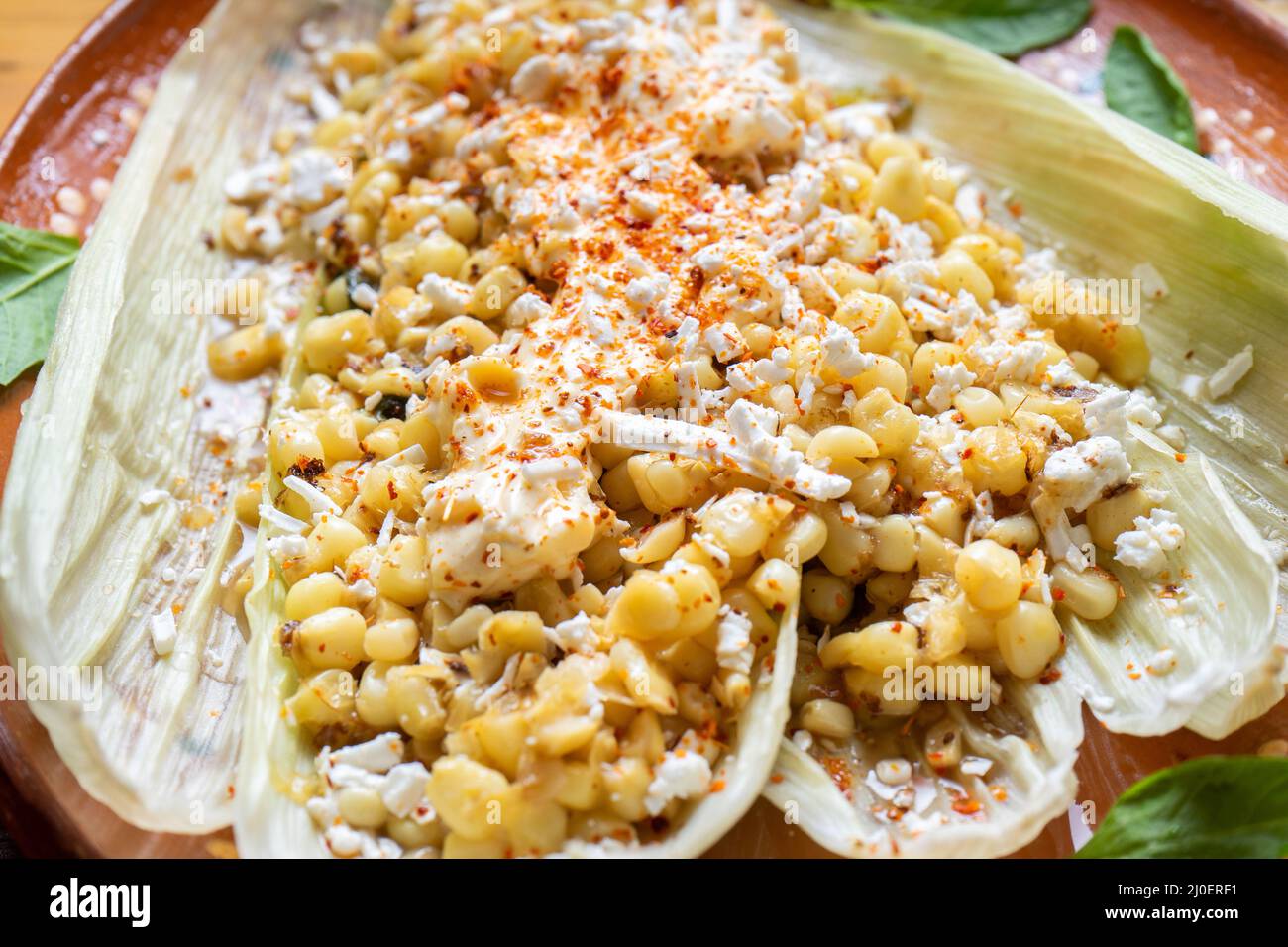 Traditional mexican esquites corn Stock Photo - Alamy