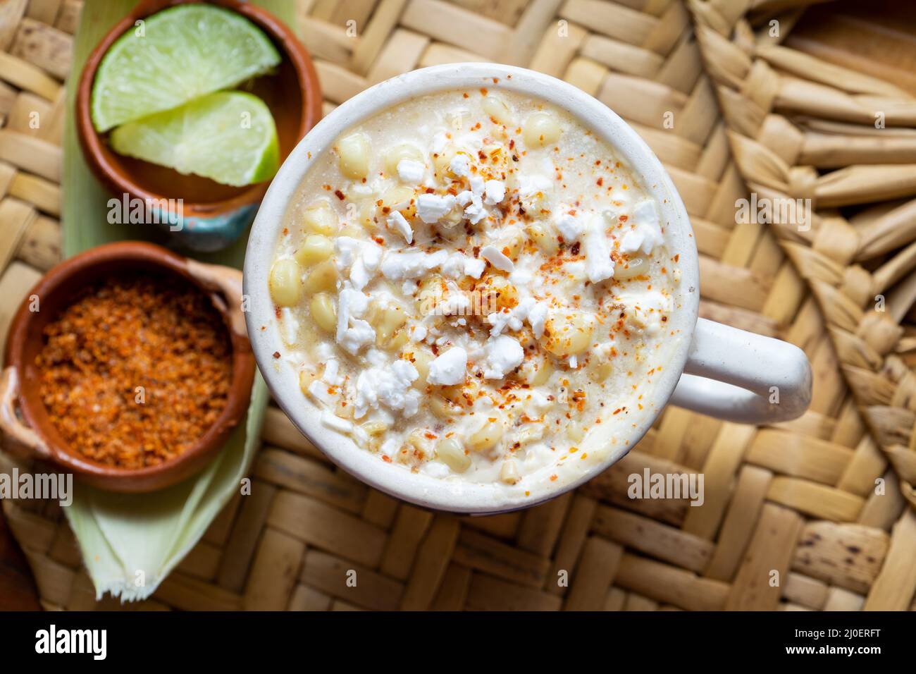 Traditional mexican esquites corn Stock Photo - Alamy