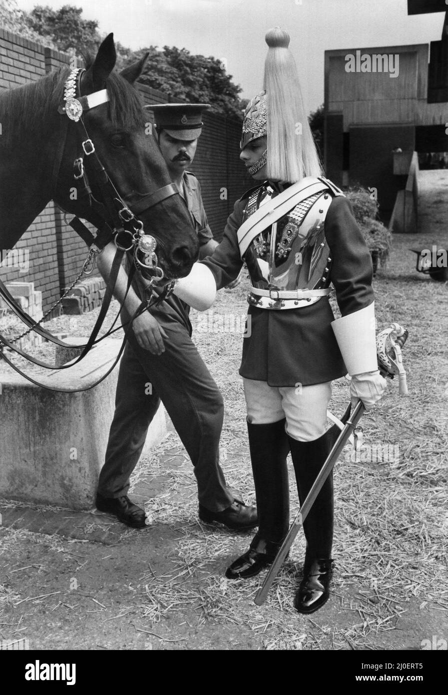 Army: Regimental Life Guards. August 1979 P035492 Stock Photo - Alamy
