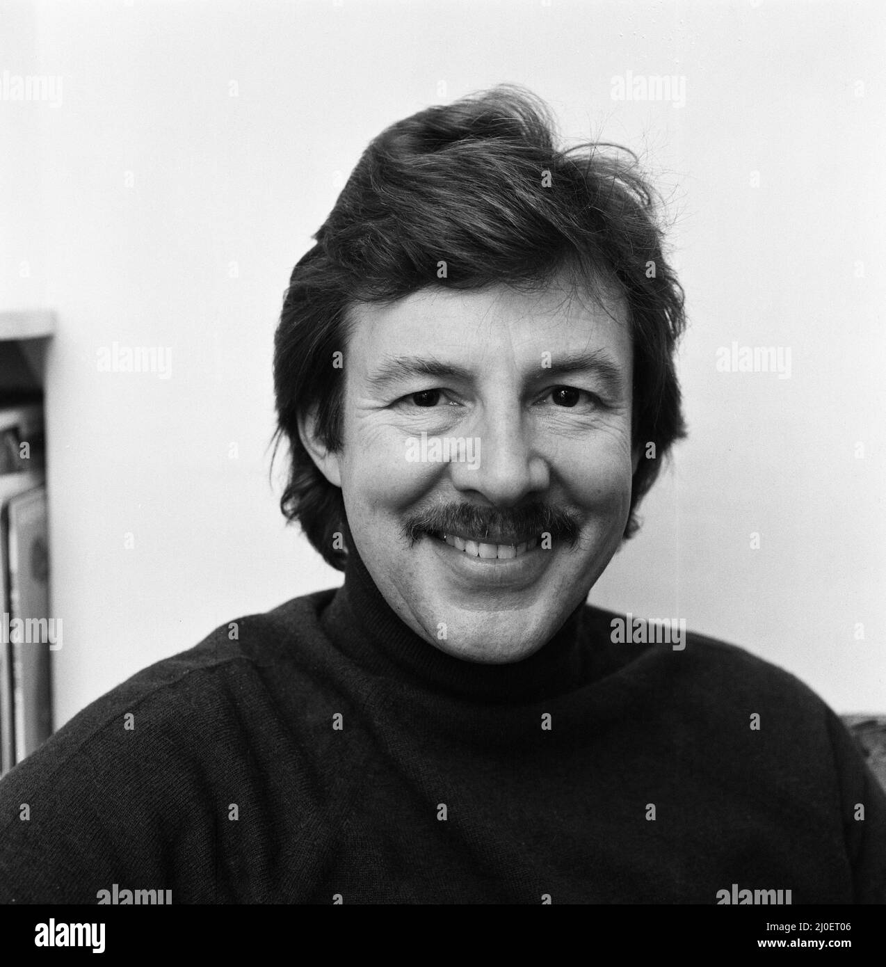Actor Philip Lowrie at his home in west London. 5th December 1978 Stock ...