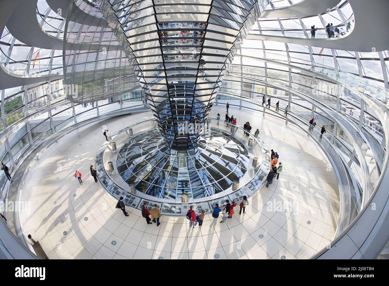 Inside the Reichstag Dome in the afternoon Stock Photo - Alamy