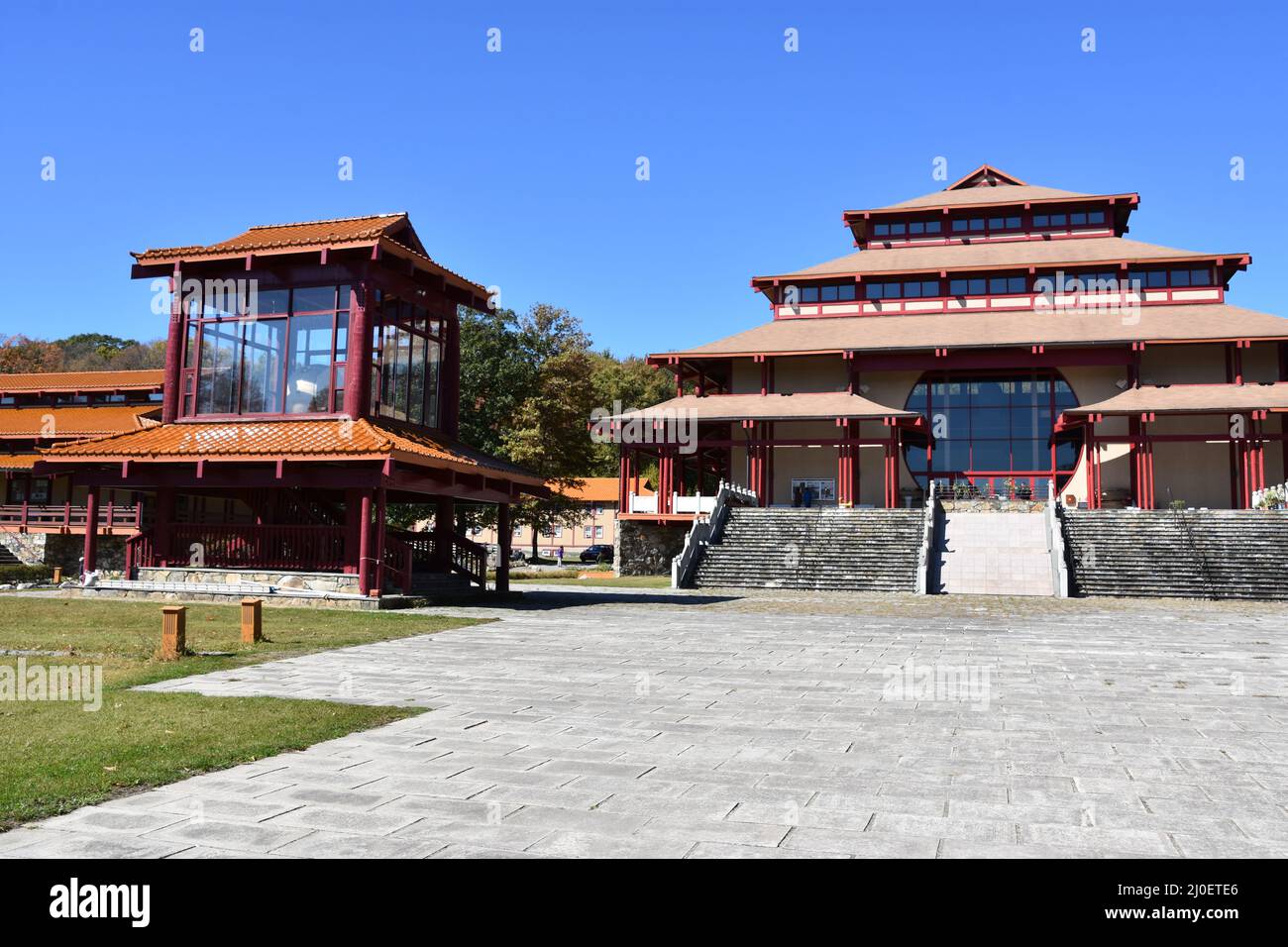 Chuang Yen Monastery in Carmel Hamlet in New York Stock Photo - Alamy