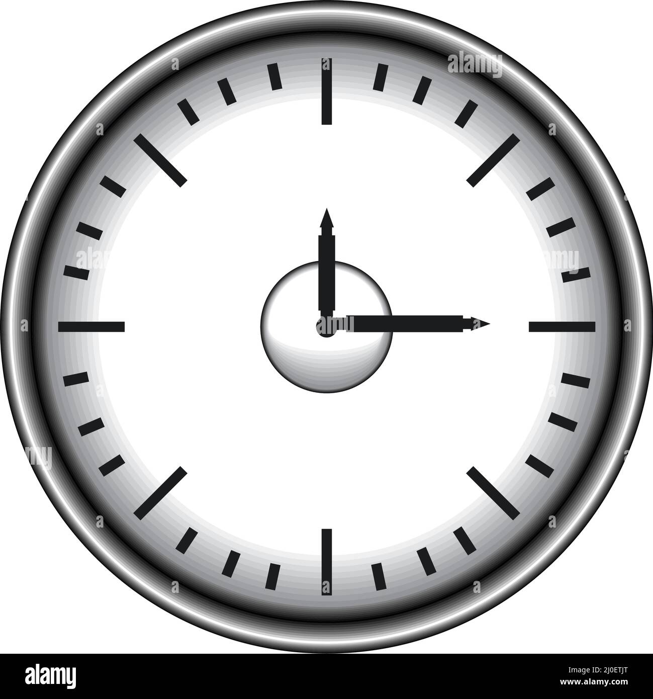 round clock time Stock Vector Image & Art - Alamy