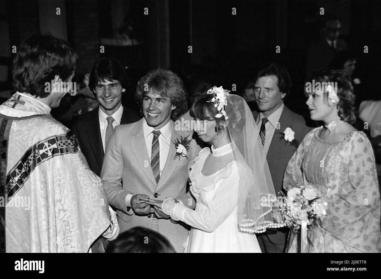 The wedding of Coronation Street's Brian Tilsley and Gail Potter. The ...