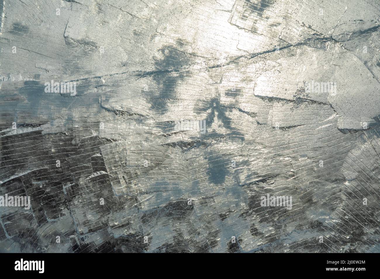 Glass covered with ice during the severe frosts Stock Photo - Alamy