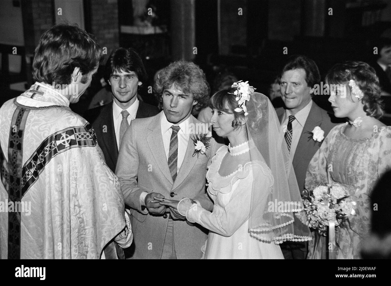 The wedding of Coronation Street's Brian Tilsley and Gail Potter. The ...