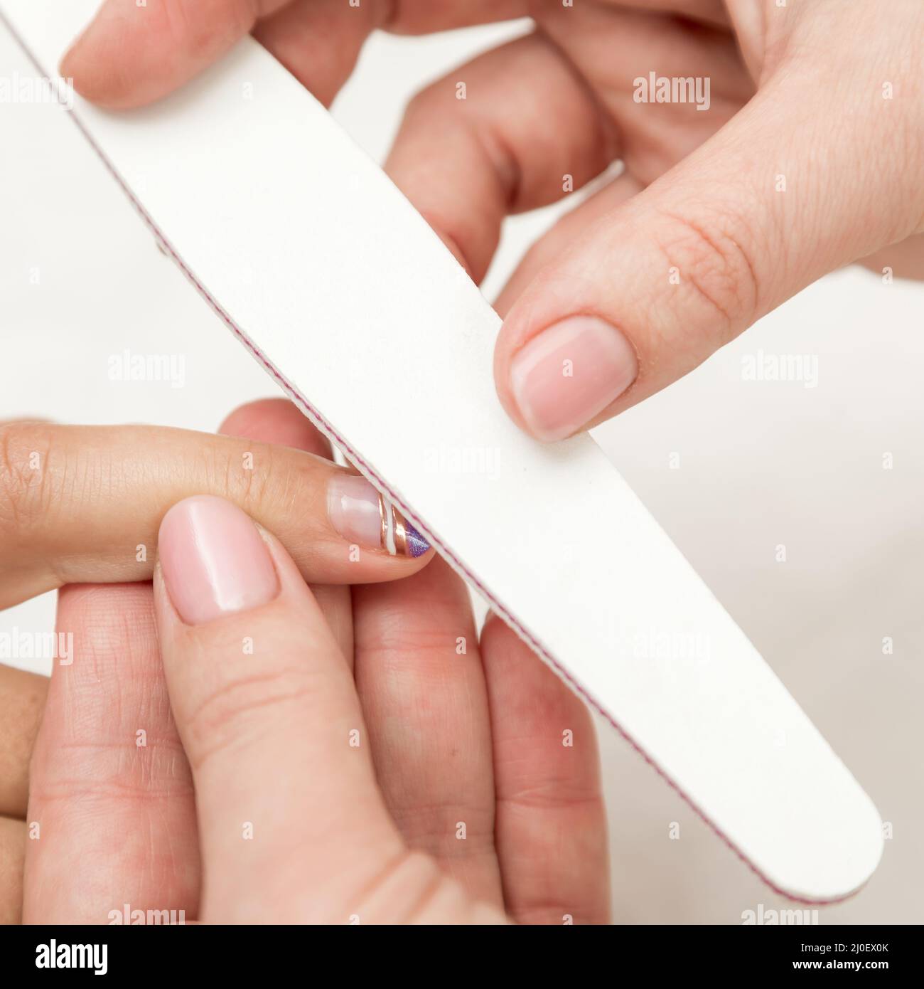Nail file woman hi-res stock photography and images - Alamy
