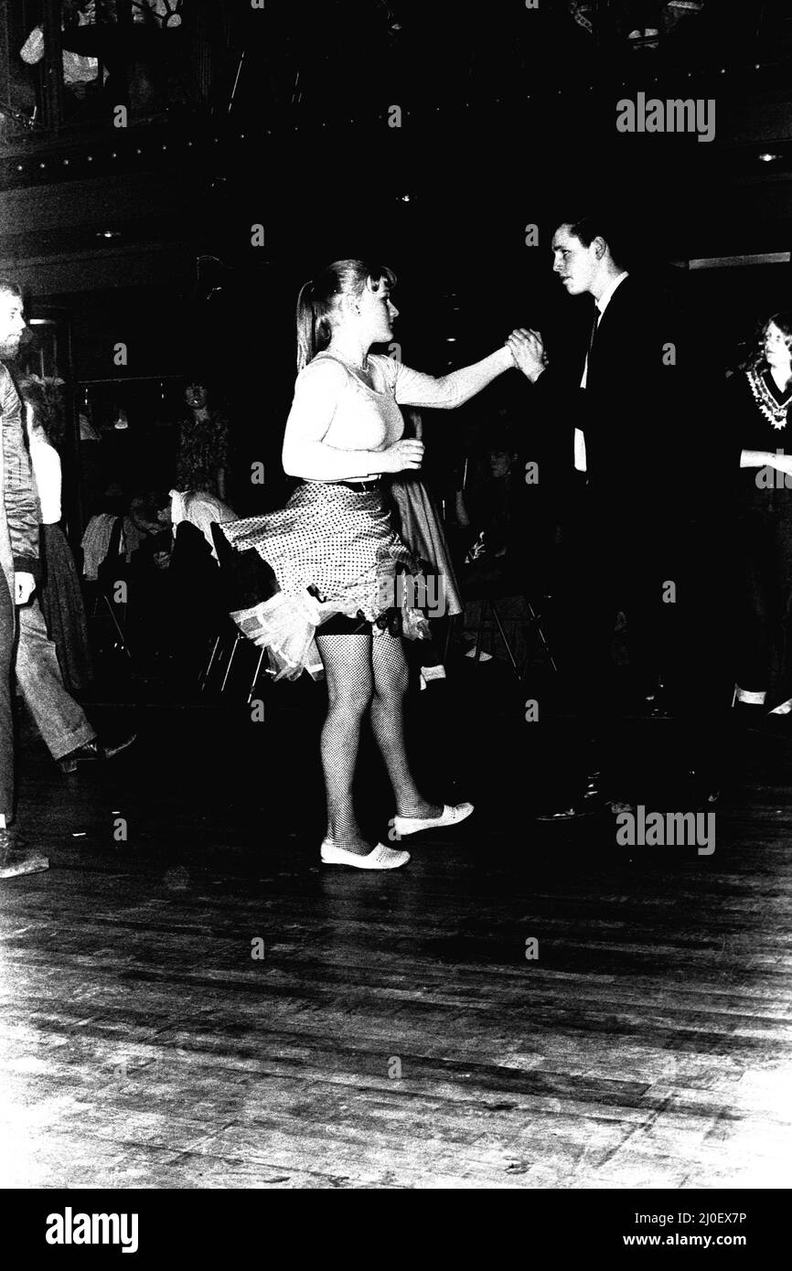 Rock and Roll dancers jiving on the dance floor at a Jerry Lee Lewis ...