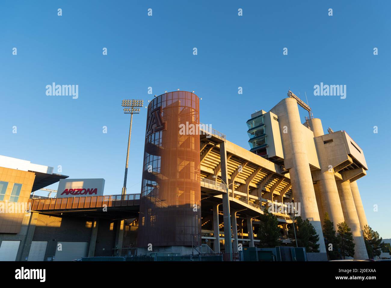 University of Arizona football stadium at sunset Stock Photo - Alamy