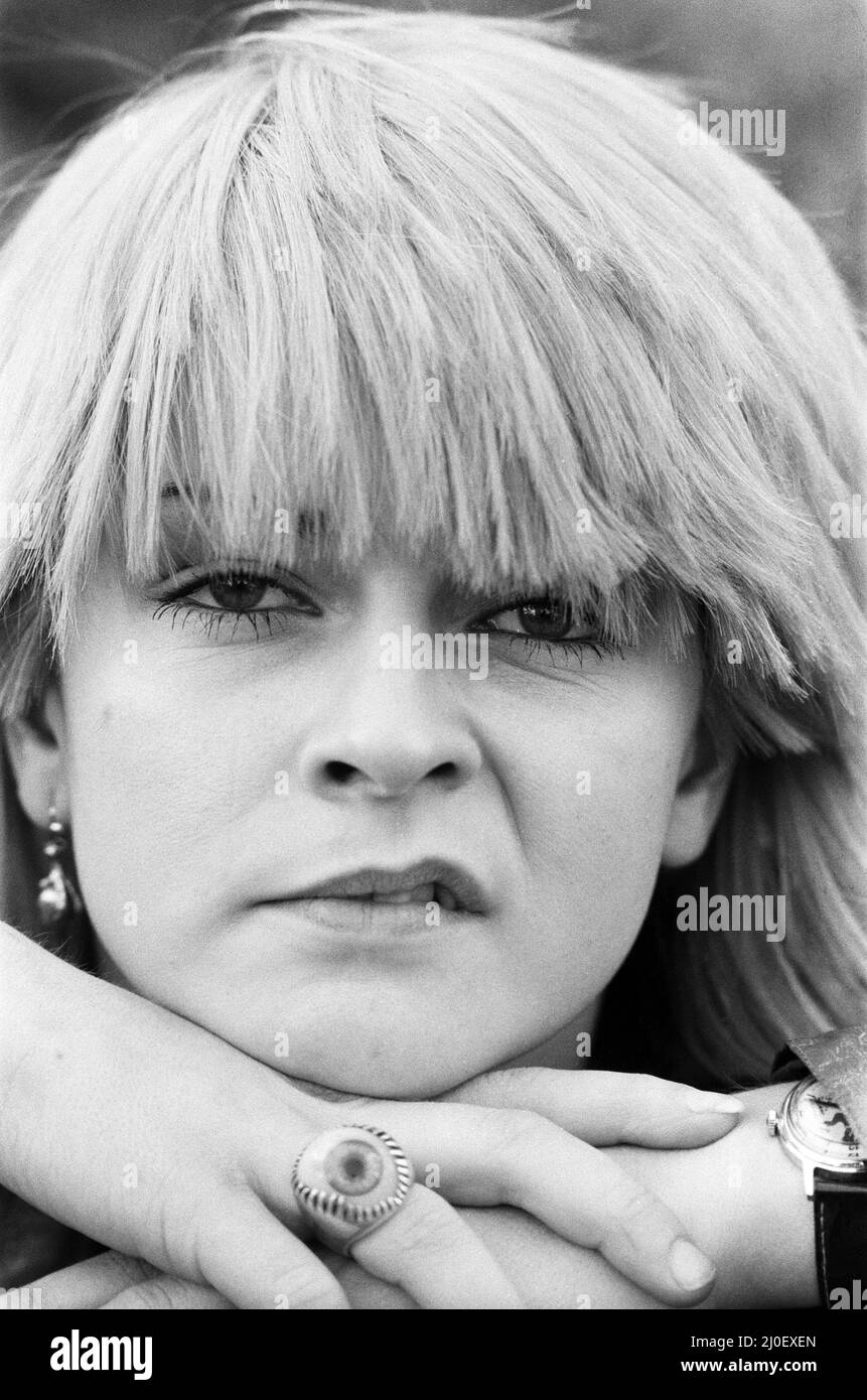 Rock singer and actress toyah willcox Black and White Stock Photos ...