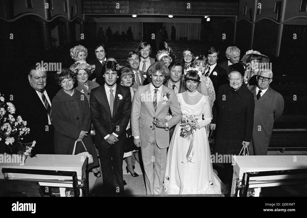 The wedding of Coronation Street's Brian Tilsley and Gail Potter. The ...