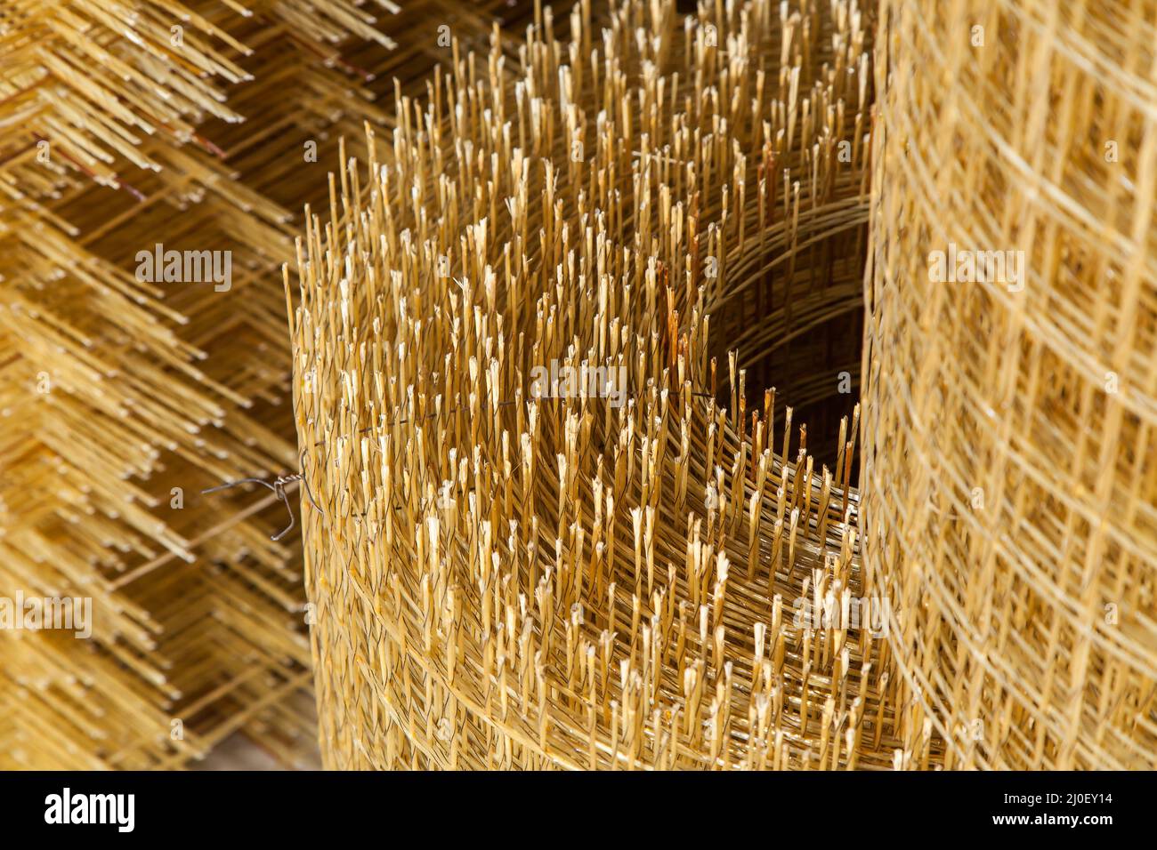 Composite Rebars. Reinforcing cage. Fiberglass reinforcement Stock ...