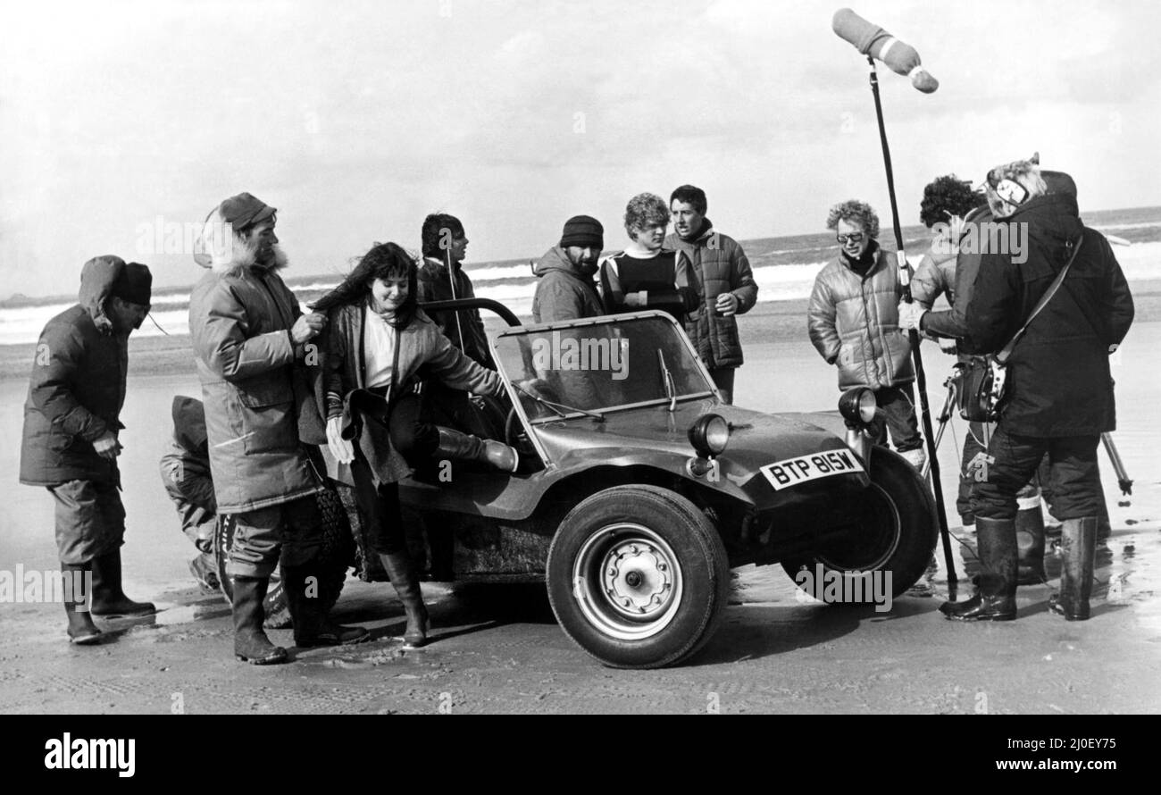 Television programme - Scenes being filmed on the beach at Bamburgh for ...