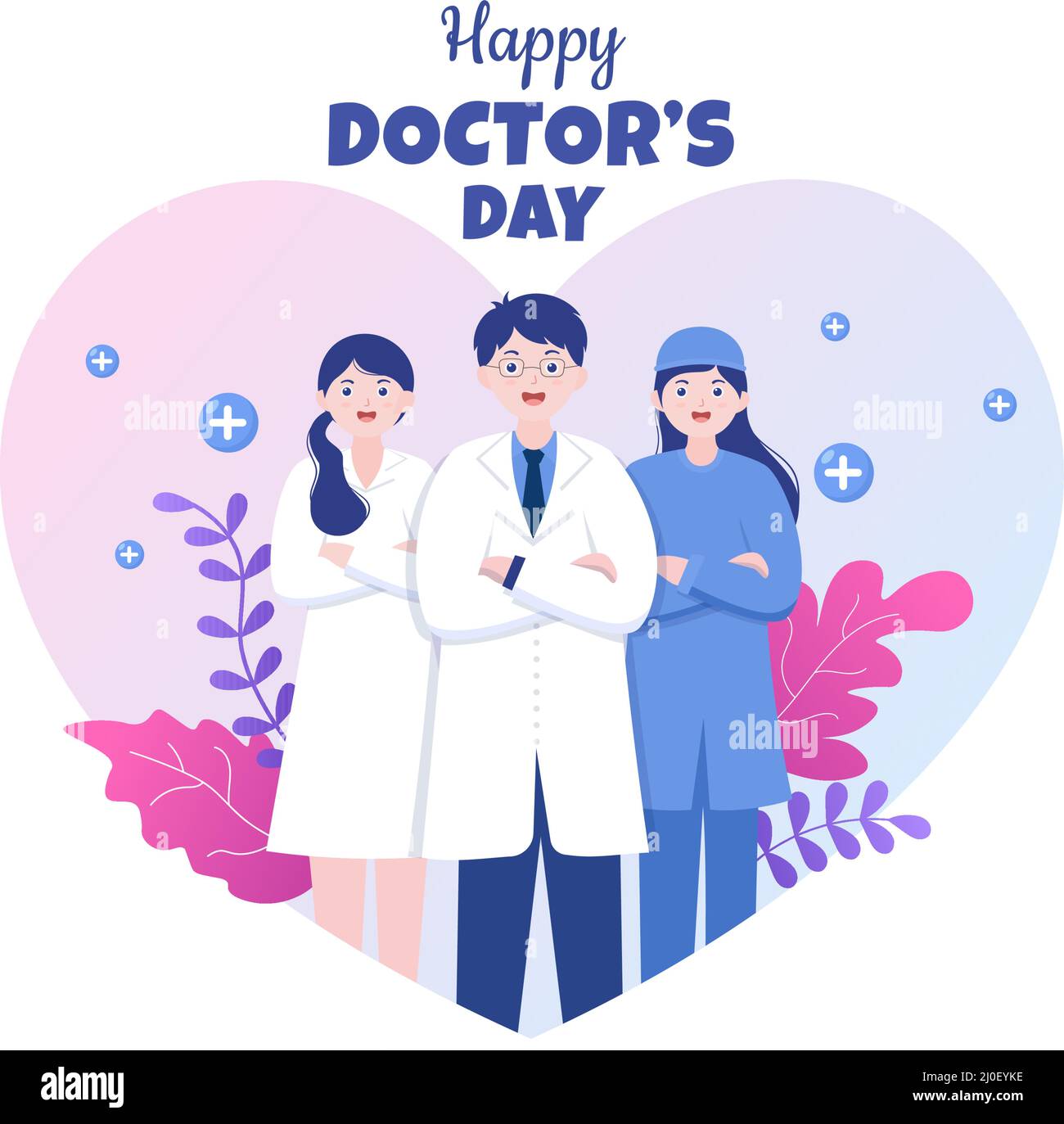 World Doctors Day Vector Illustration for Greeting Card, Poster or ...