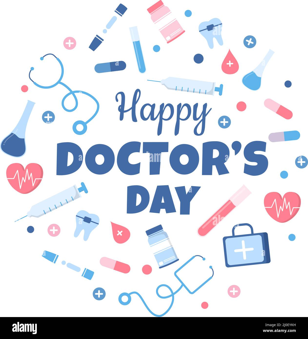 World Doctors Day Vector Illustration For Greeting Card Poster Or