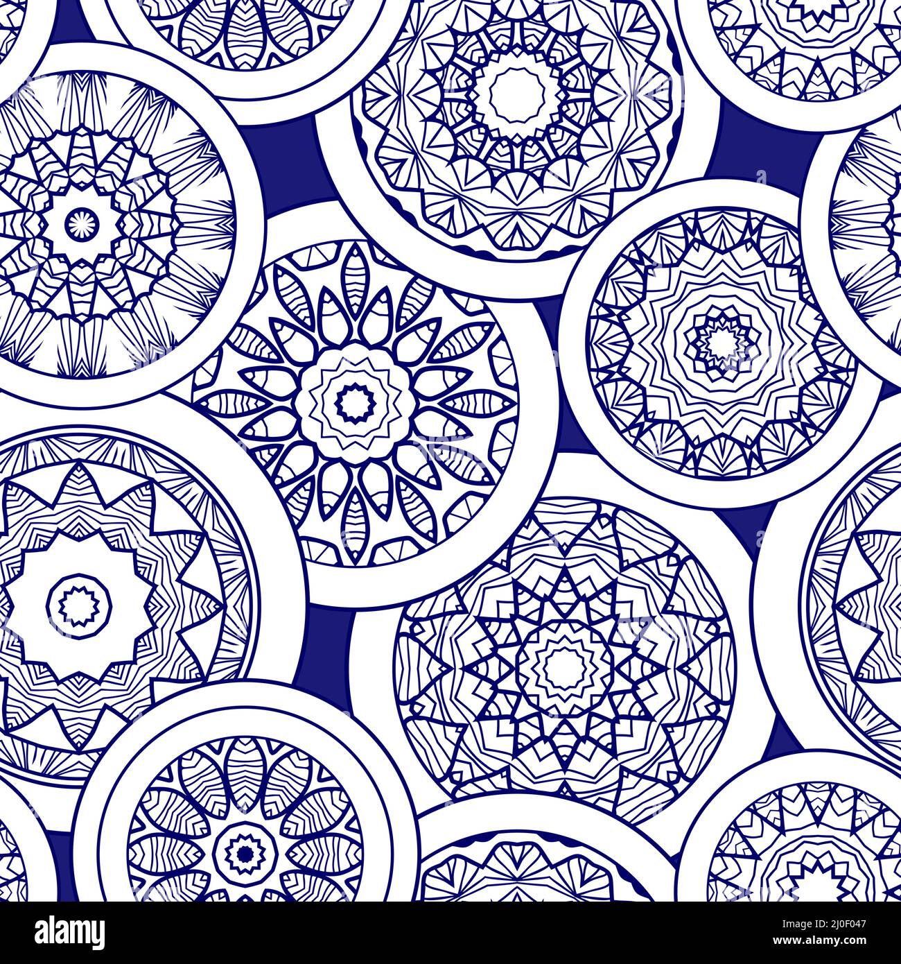 Zentangle style round pattern hi-res stock photography and images - Alamy
