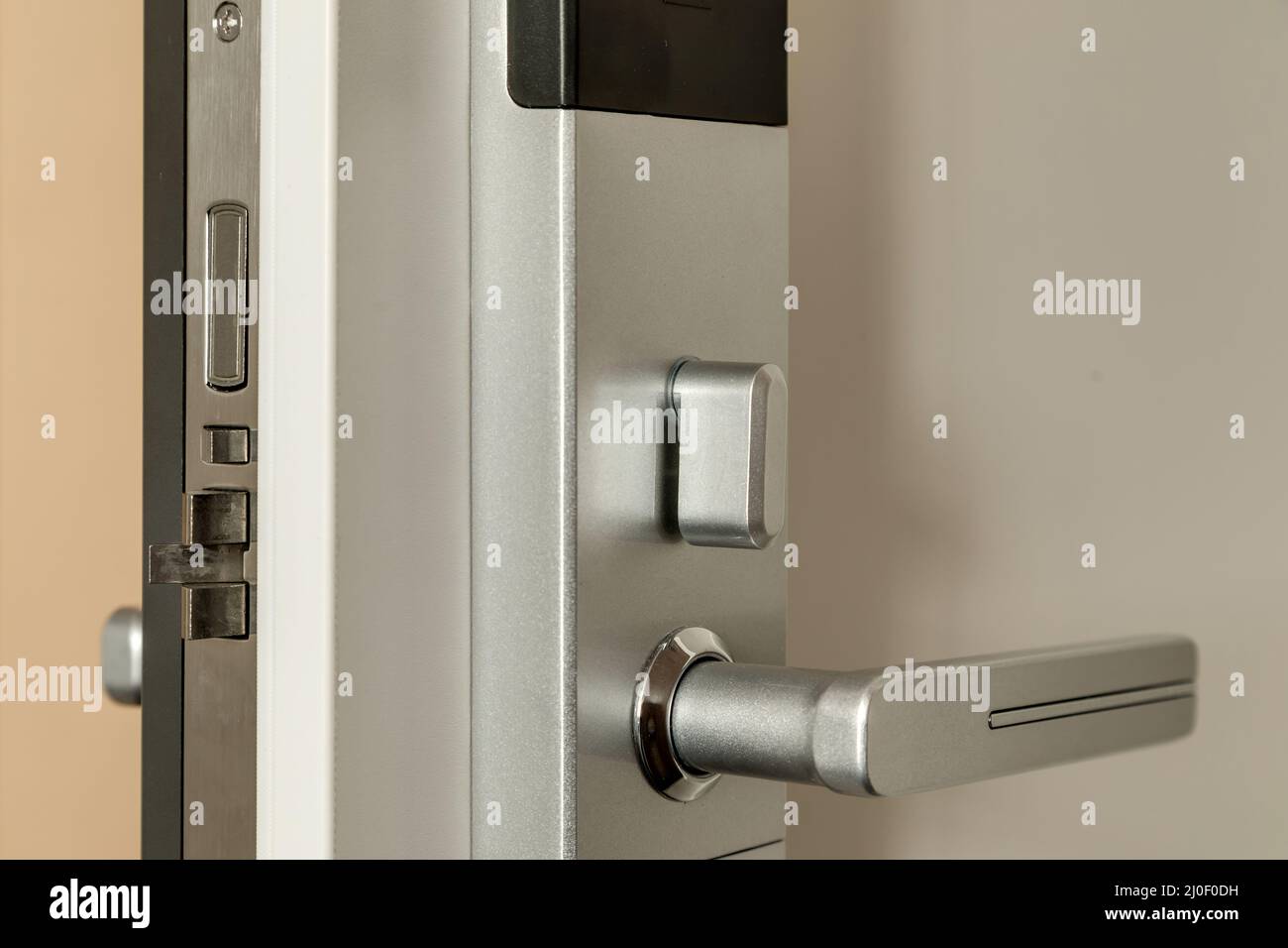 White modern door handle hi-res stock photography and images - Alamy